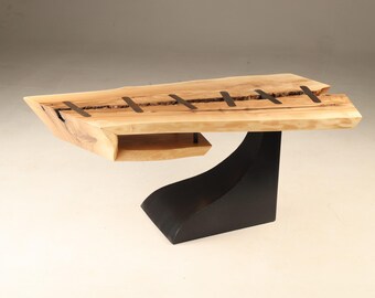Reclaimed Solid Ash Coffee Table - Etsy