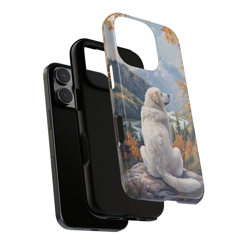 Great Pyrenees Dog Phone Case, Landscape Design, Pyrenees Dog Memorial ...