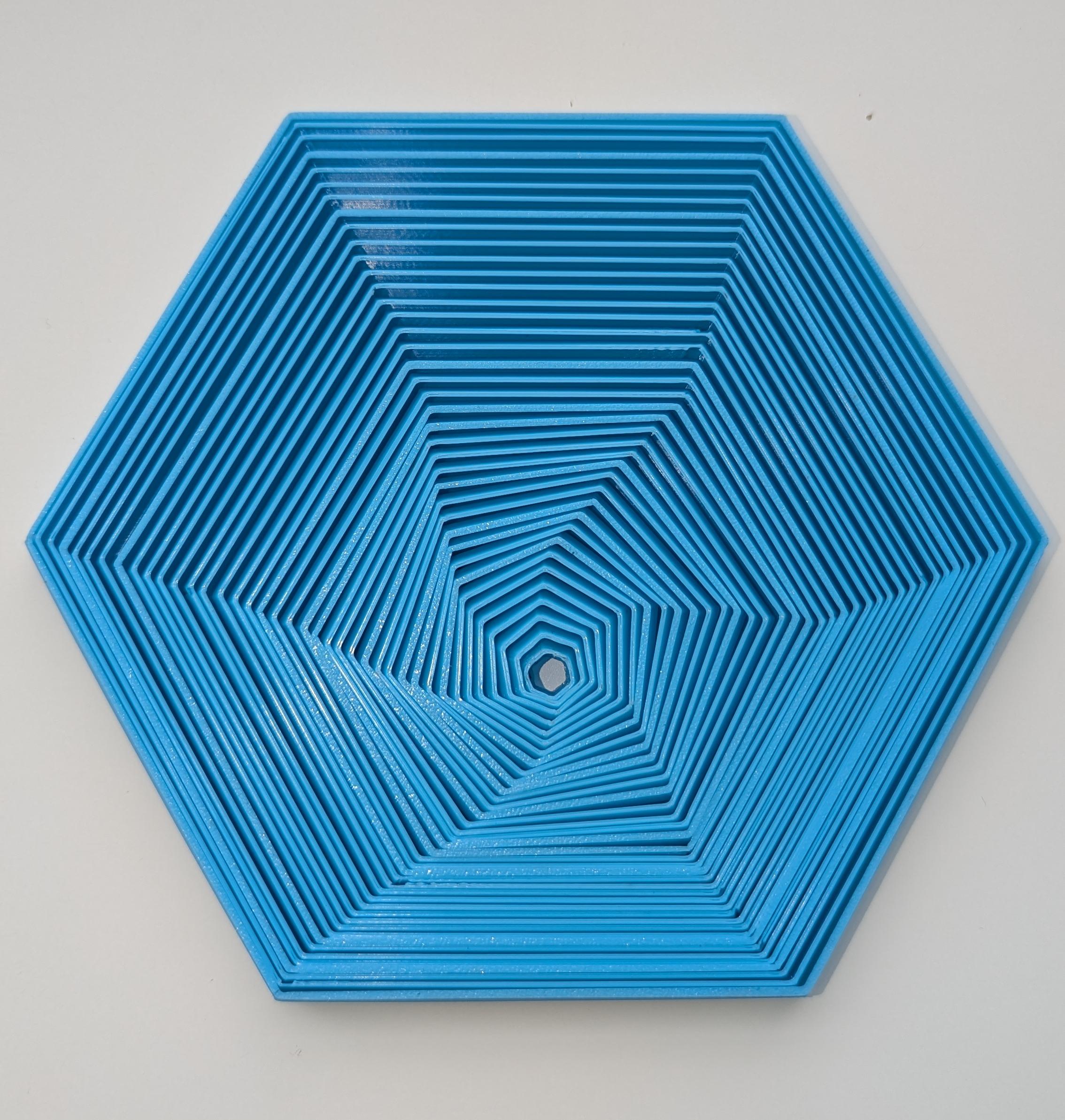 Hexagon Spiral 3d-printed Fidget Toy – Stress Relief and Visual Stimulation - Etsy