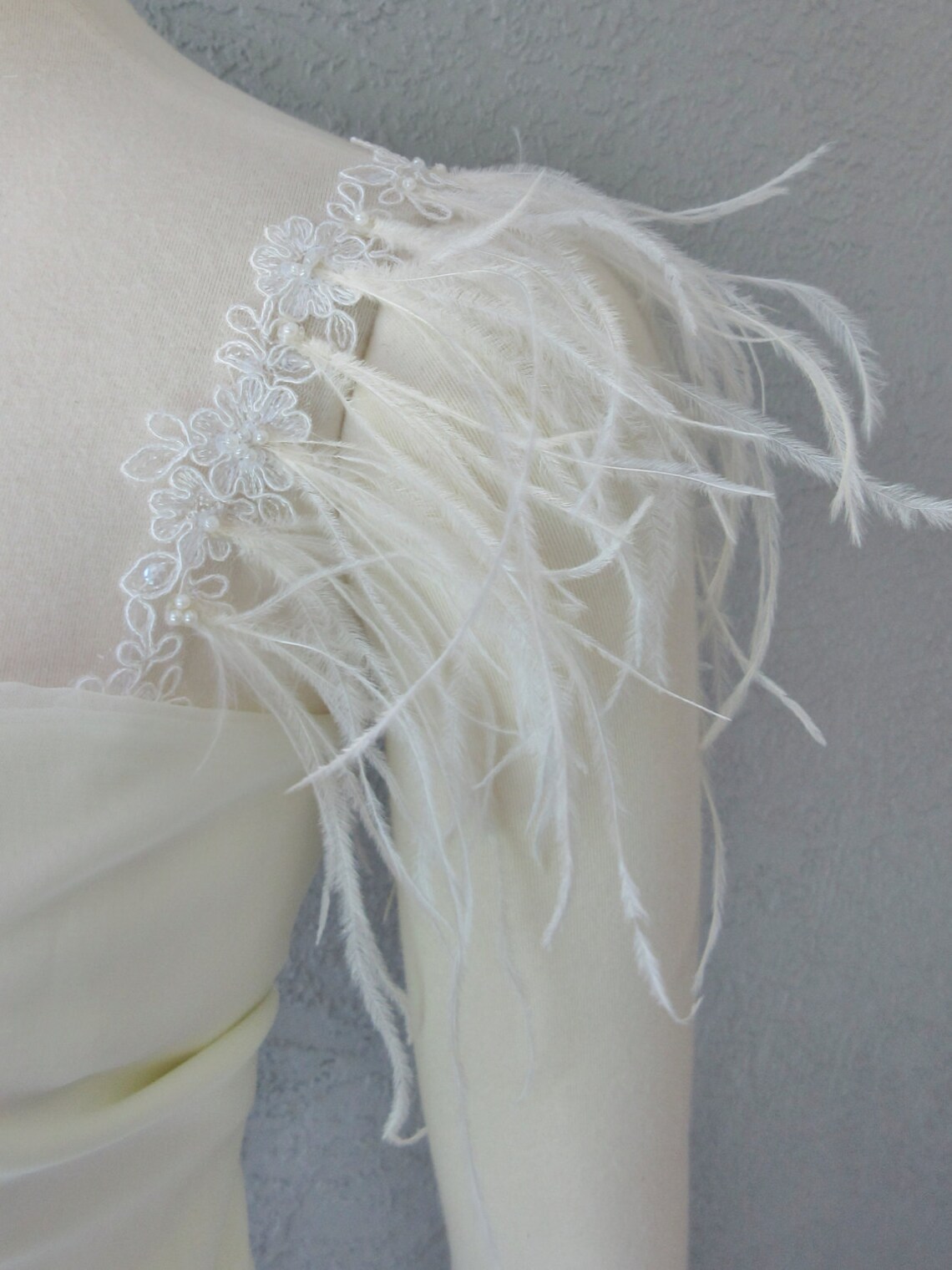 Abnehmbare Elfenbein wulstige Spitze Straps mit - Etsy.de