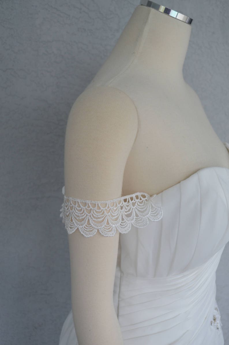 Detachable off White Scalloped Lace Straps to Add to Your | Etsy