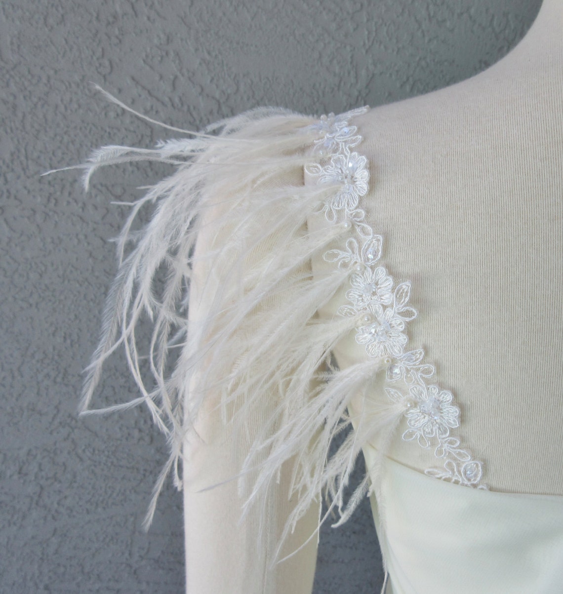 Abnehmbare Elfenbein wulstige Spitze Straps mit - Etsy.de
