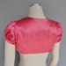 Coral Color Satin Bolero Shrug Made to Order All Sizes Available - Etsy