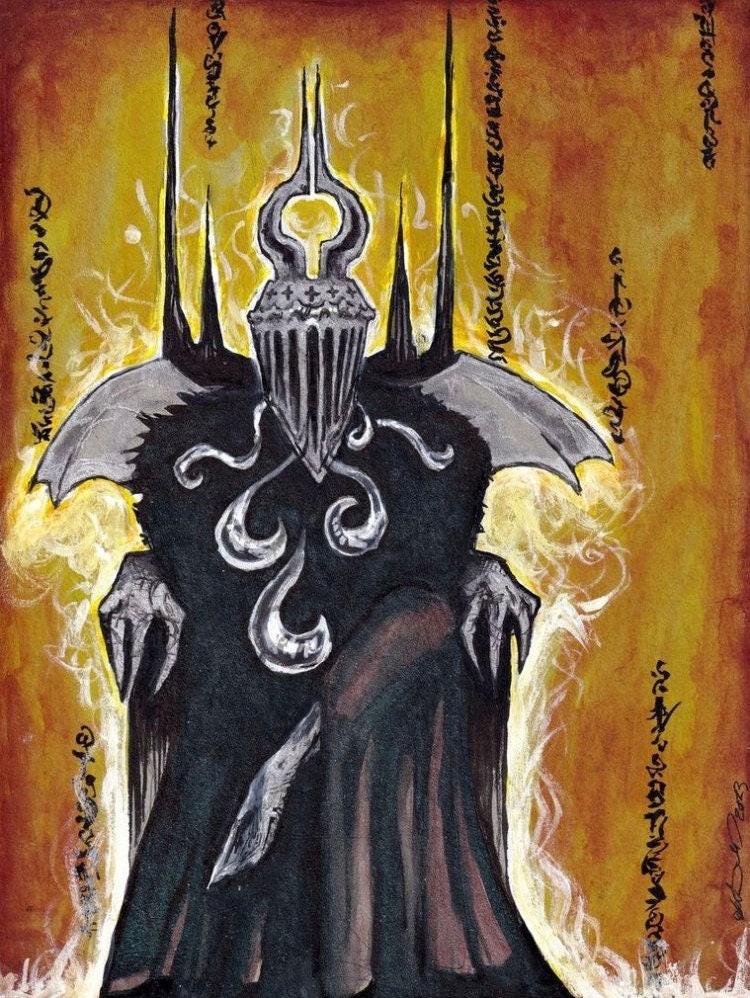 Goetia: One of the Demon Kings, Amaymon Print - Etsy