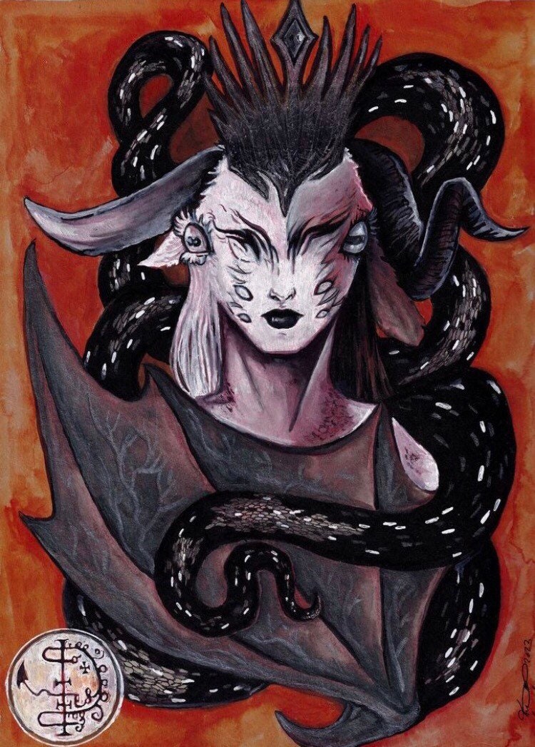 Goetia: King of the Passionate. Asmodeus Print - Etsy