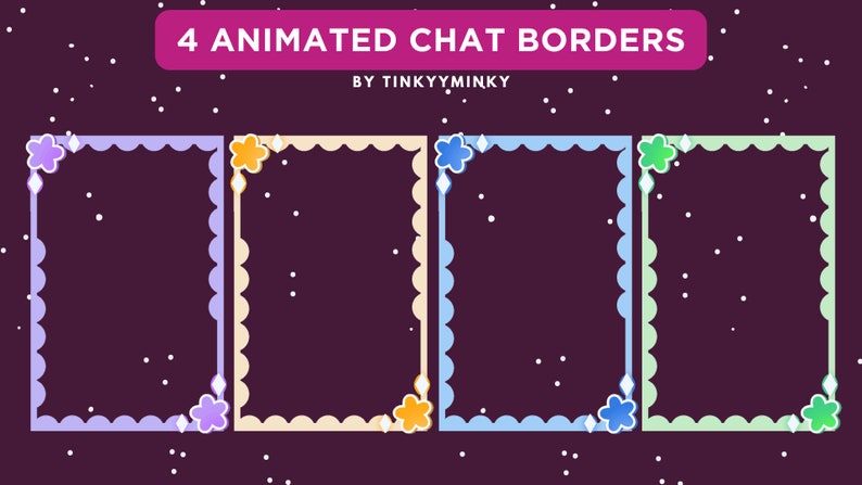 Mini Star I Animated CAM Overlay and Chatbox for TWITCH & YOUTUBE I ...