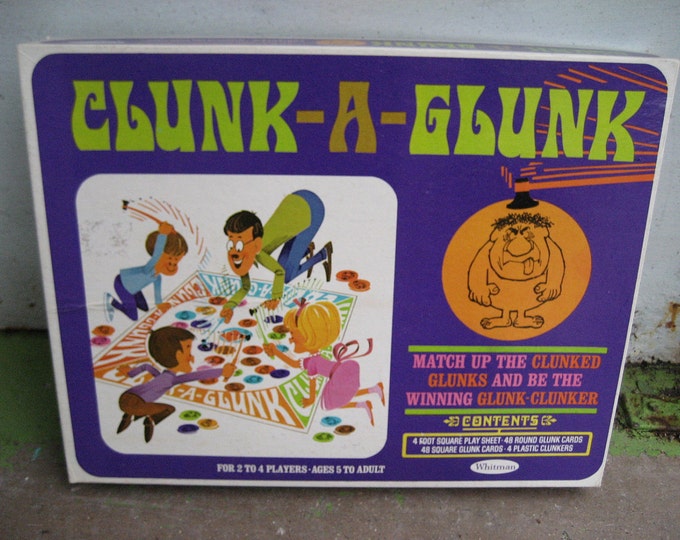 1960s Clunk-a-glunk Family Board Game Whitman - Etsy