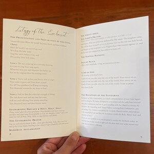 Catholic Wedding Mass Ceremony Booklet 5.5x8.5inch Canva Template - Etsy