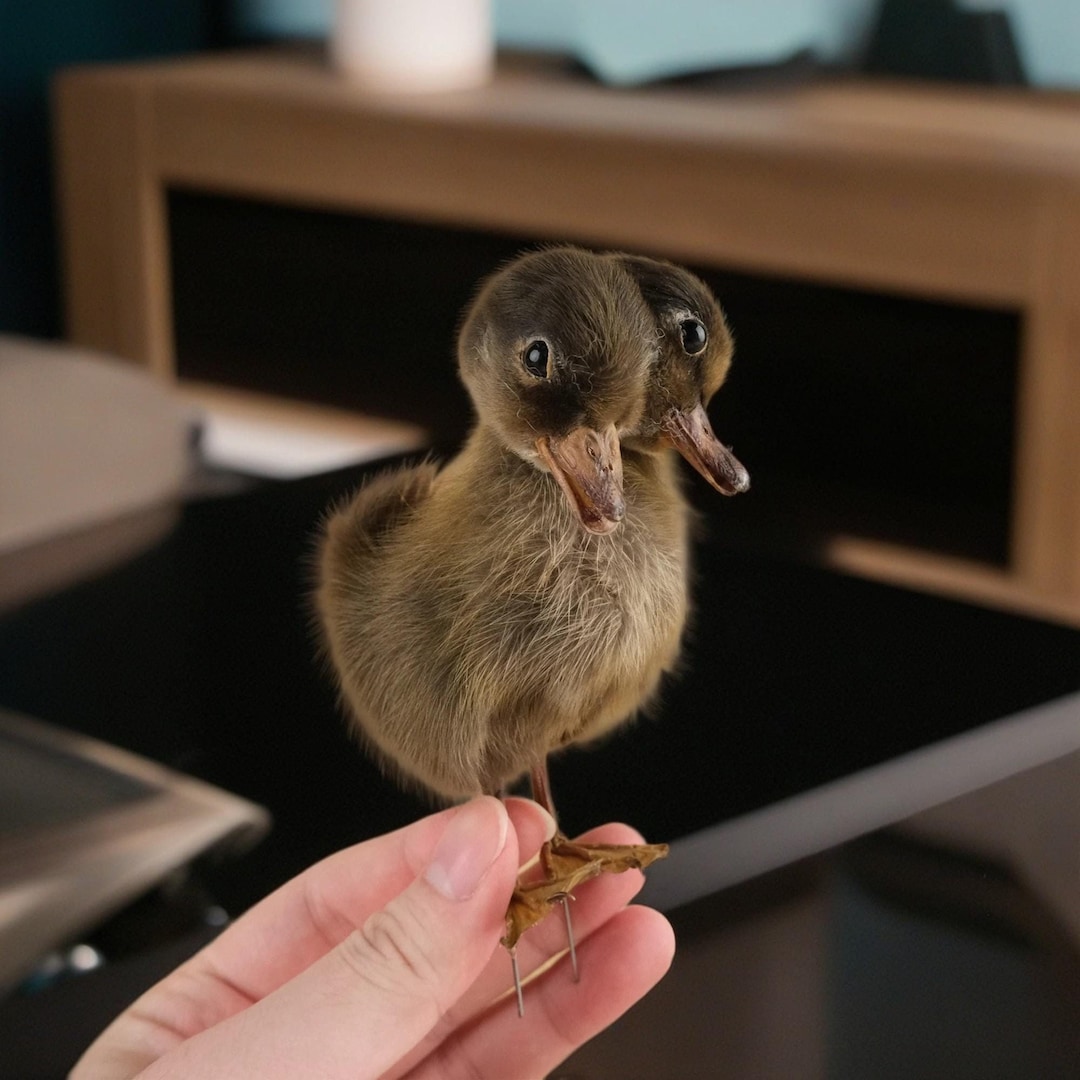 Real Two-headed Duck Specimen, Black Two-headed Duck Specimen, Duck ...