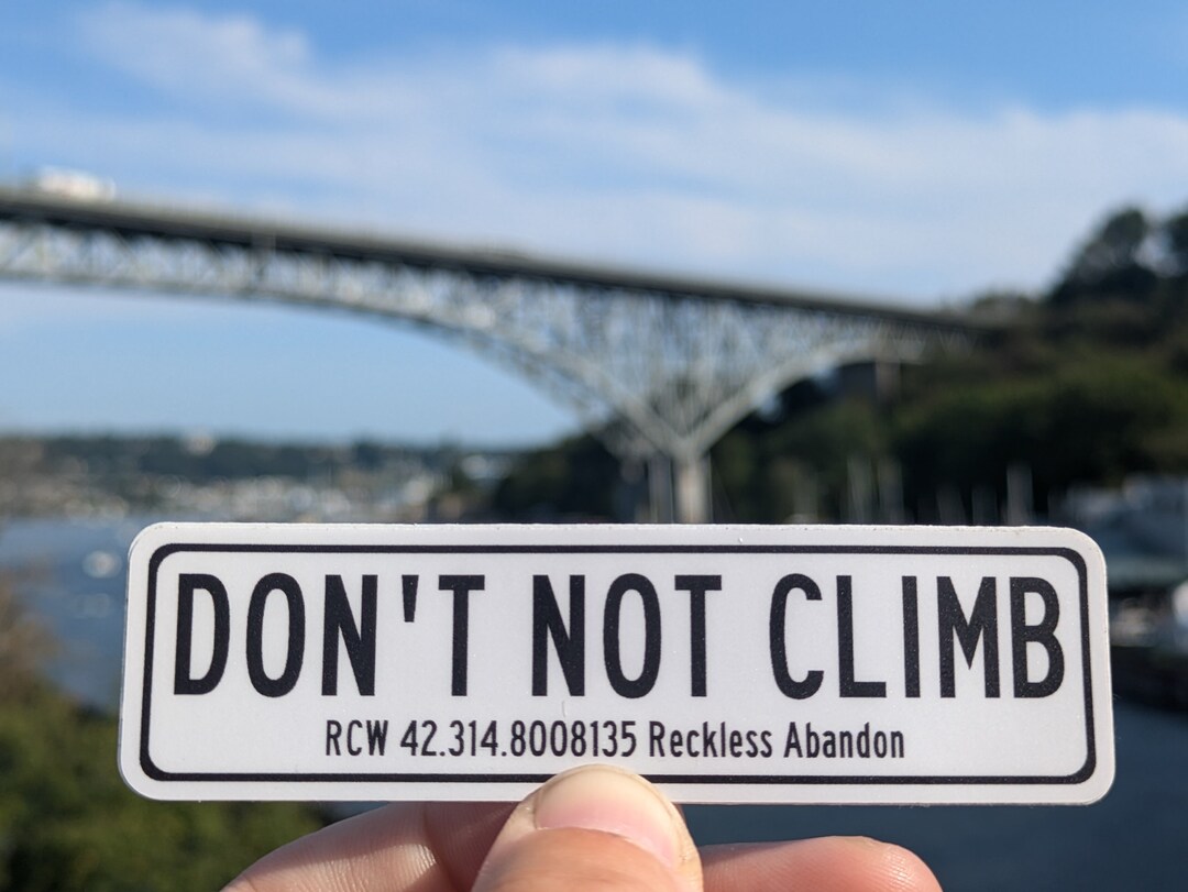 Don't Not Climb Vinyl Sticker - Etsy