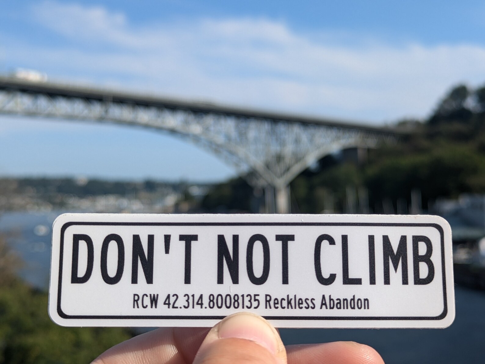 Don't Not Climb Vinyl Sticker - Etsy