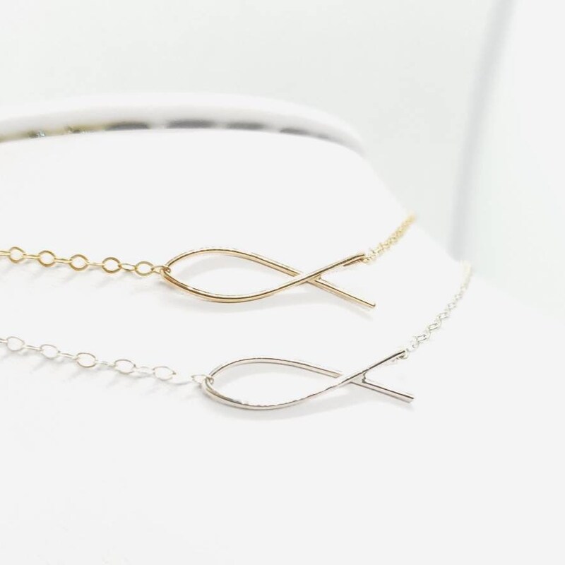 Jesus Fish Necklace - Etsy