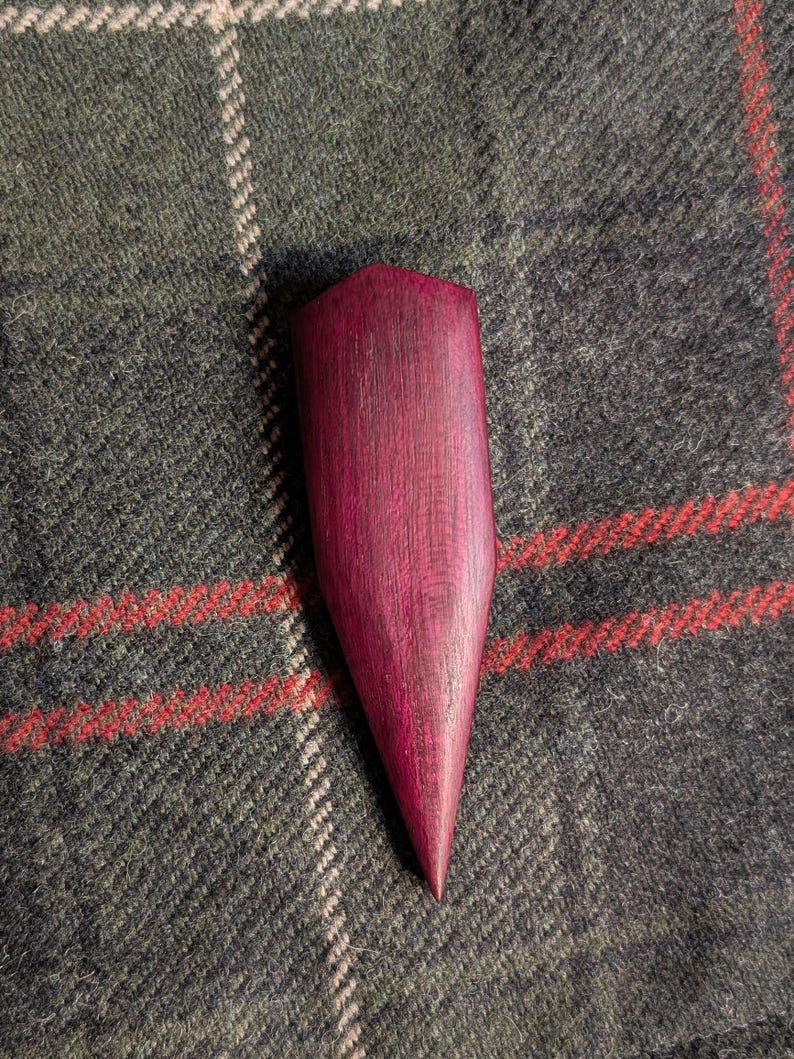 Purpleheart Kilt Pin - the Talon - Etsy