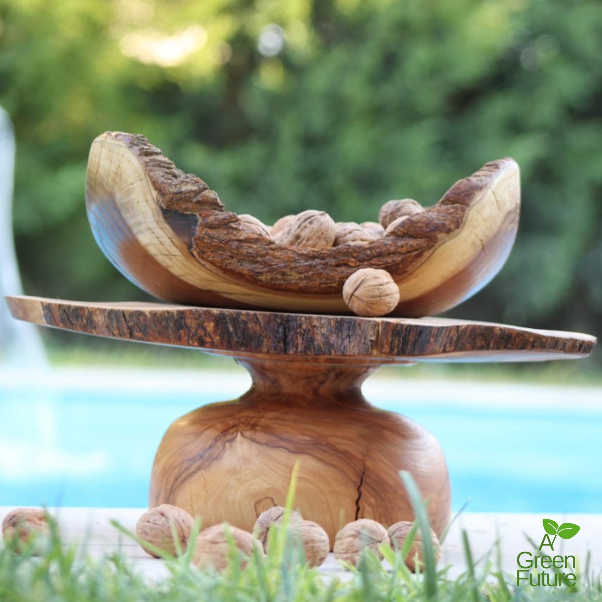 Natural Wood Bowl,mulberry Tree Product Handcrafted Serving Dish ...
