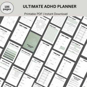 ADHD Workbook, ADHD Planner, ADHD Templates, Adhd Printables, Adhd ...