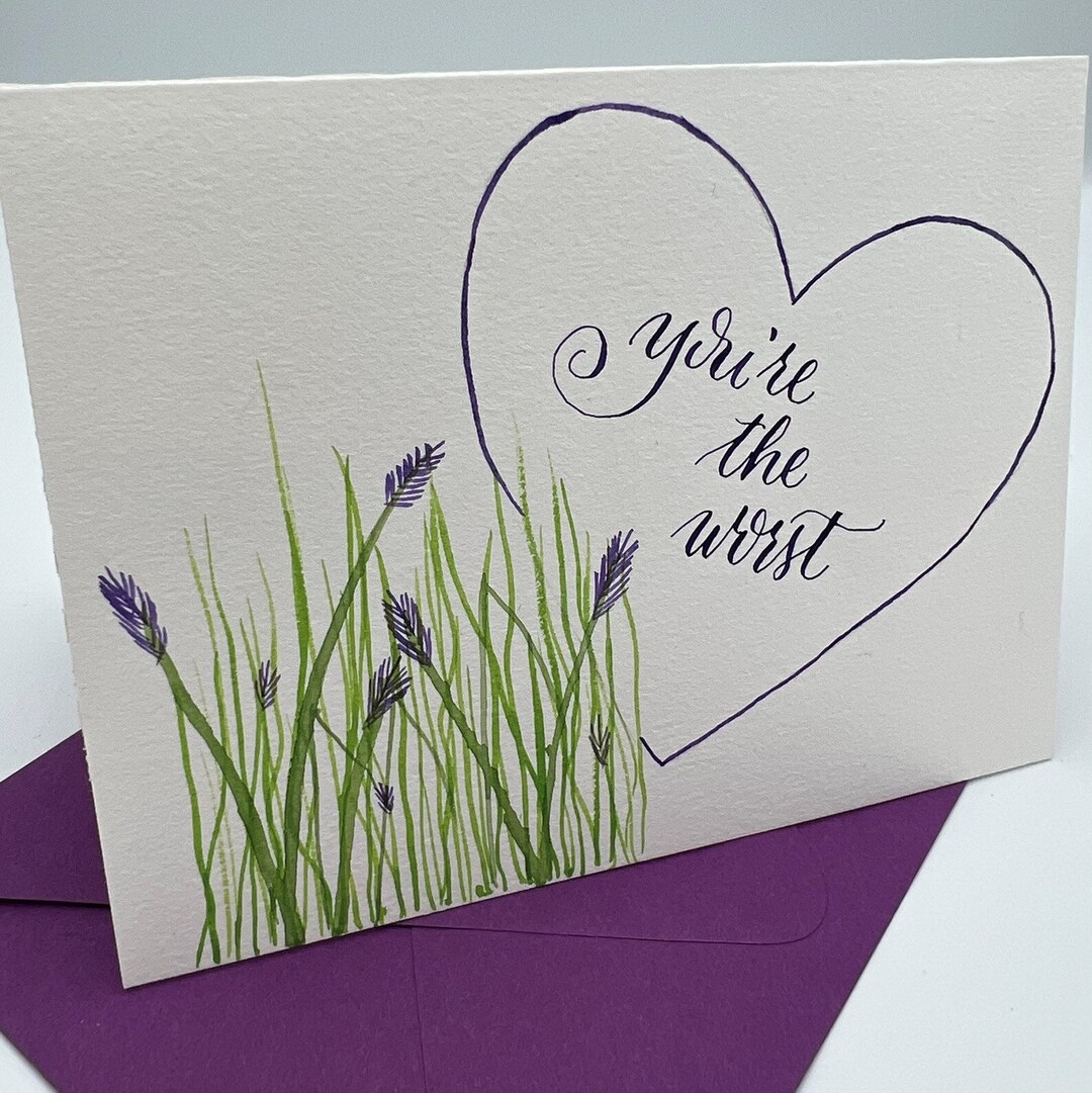 Passive Aggressive Hate Note You're the Worst - Etsy