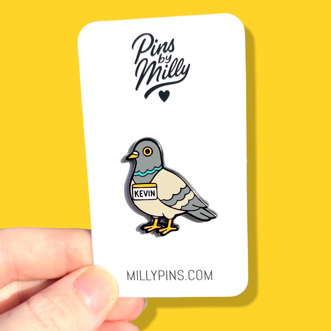 One Direction “KEVIN” Pigeon Enamel Pin - Etsy