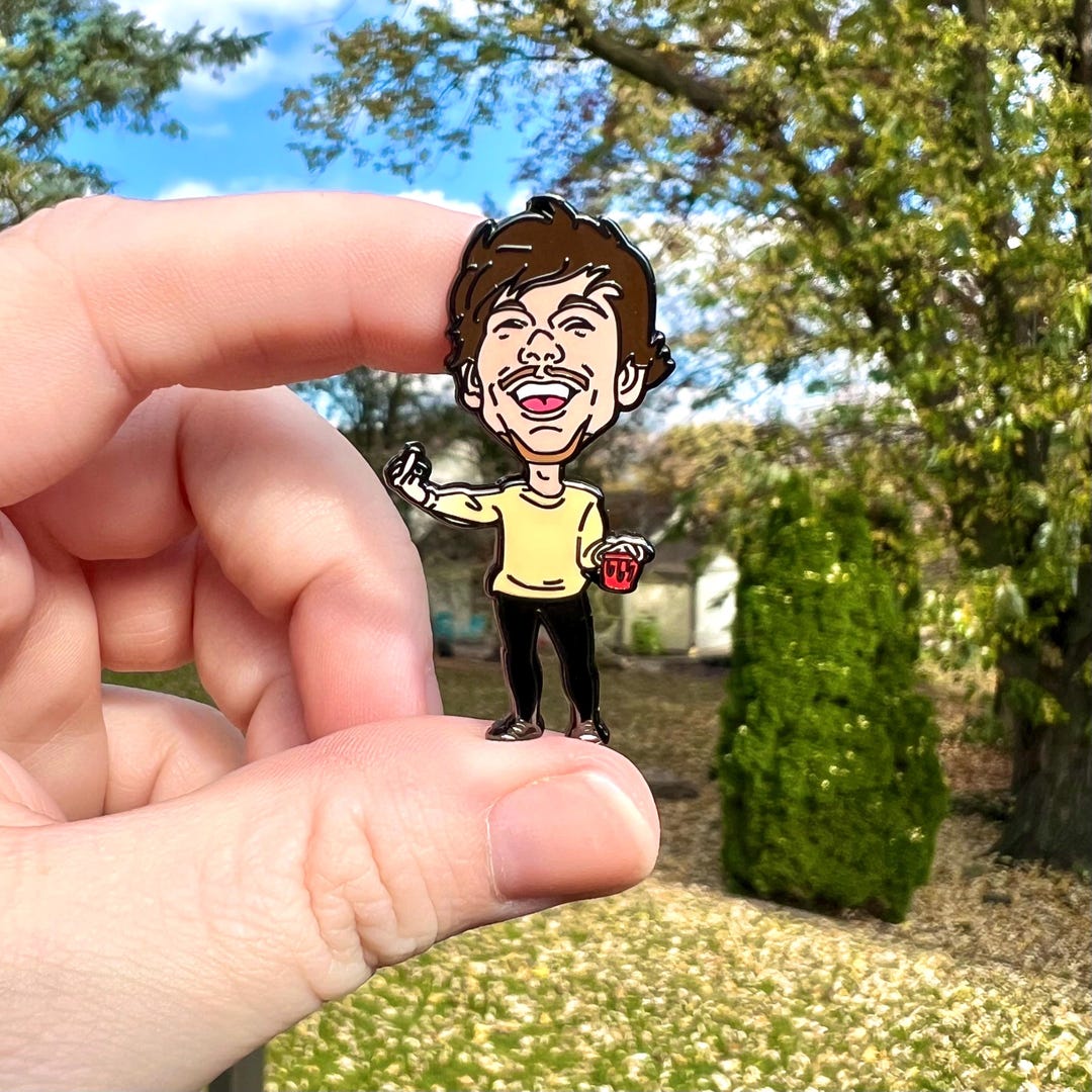 Cartoon Louis Enamel Pin - Etsy