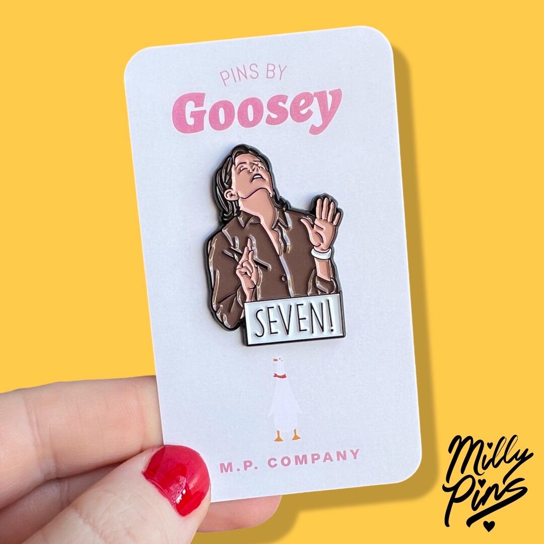Monica Geller 'SEVEN' Friends Enamel Pin – Iconic TV Show Pin for ...