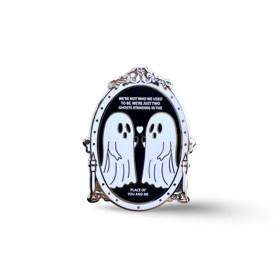 HS “two Ghosts” Mirror Enamel Pin - Etsy
