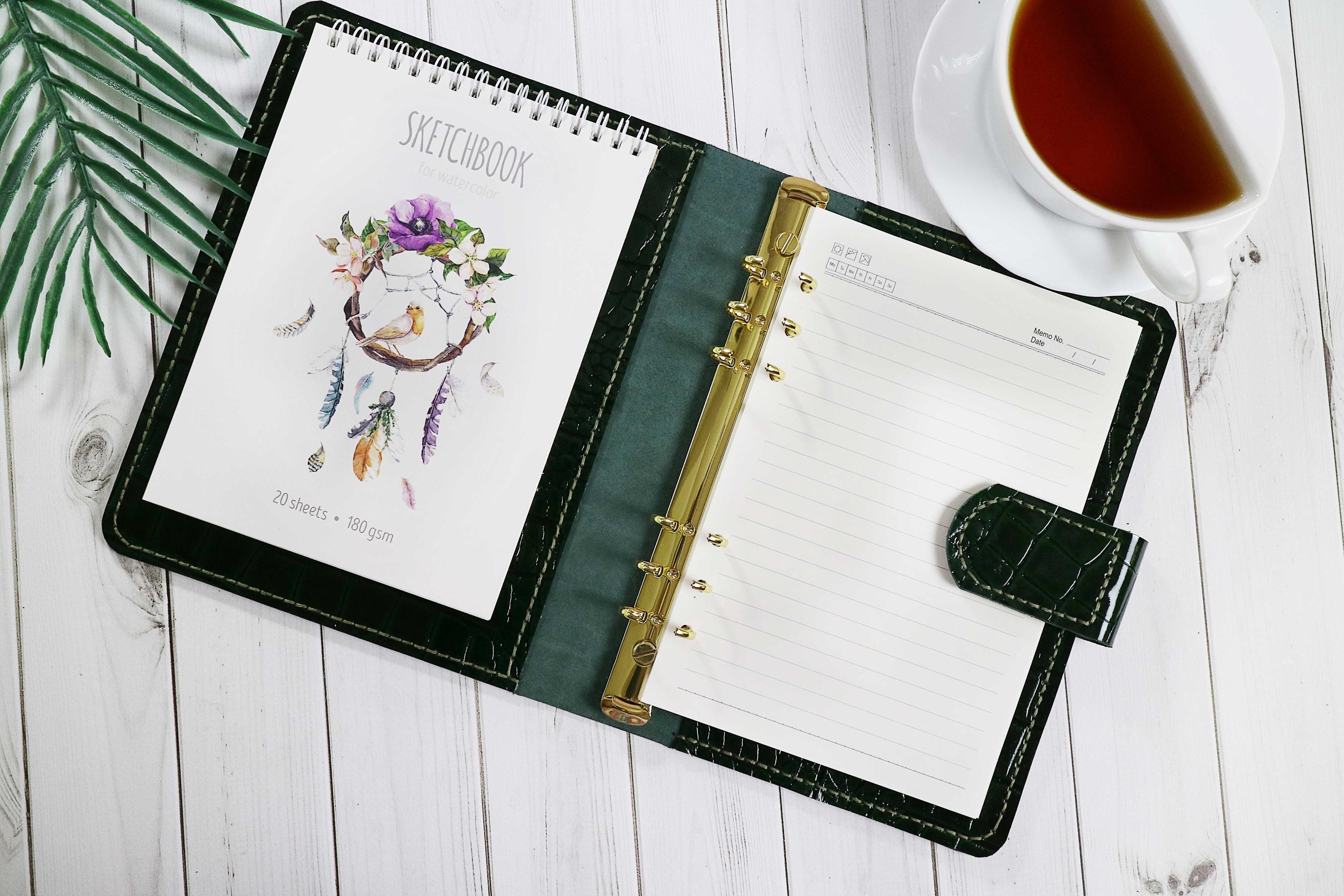 A5 Binder Planner- A6 Planner Cover - A 5 Planner Binder Leather ...