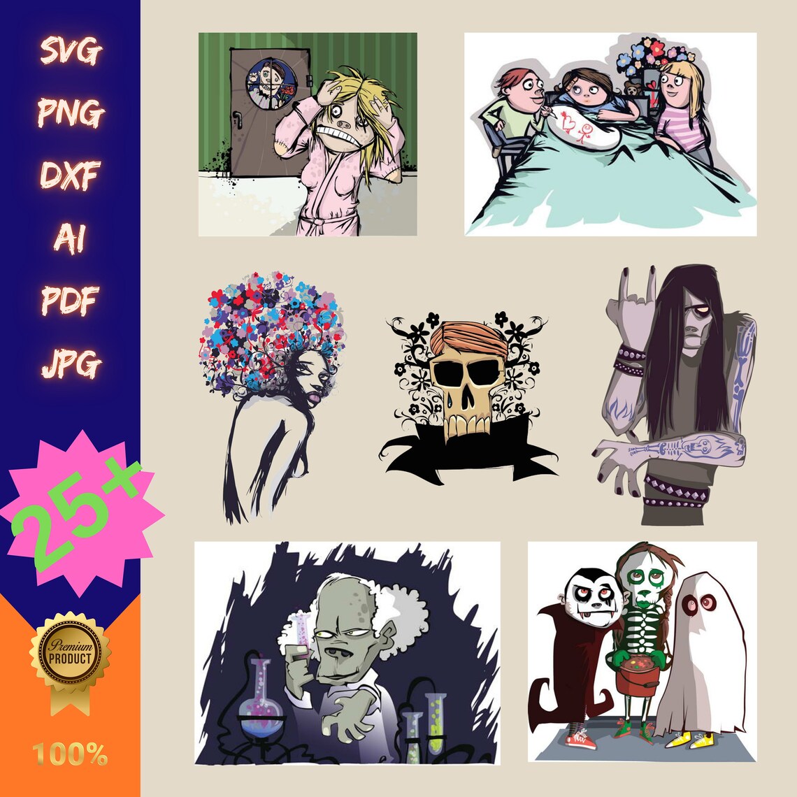 CARTOON DESIGN BUNDLE, All Design Best for T-shirt Print, T-shirt ...