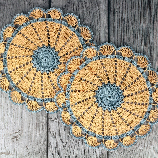 Blue Doilies - Etsy