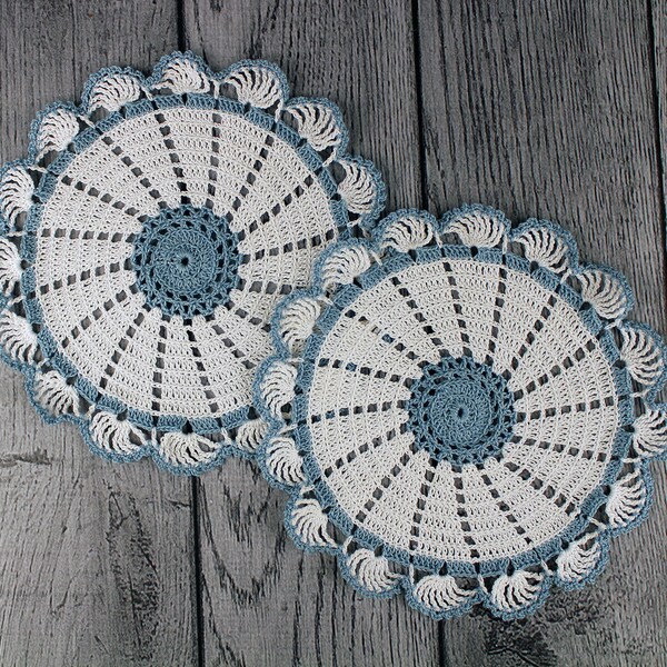 Blue Doilies - Etsy