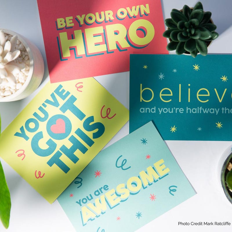Motivational Postcards - Etsy UK