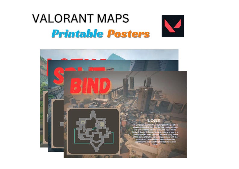 VALORANT Maps Printable Posters - Etsy