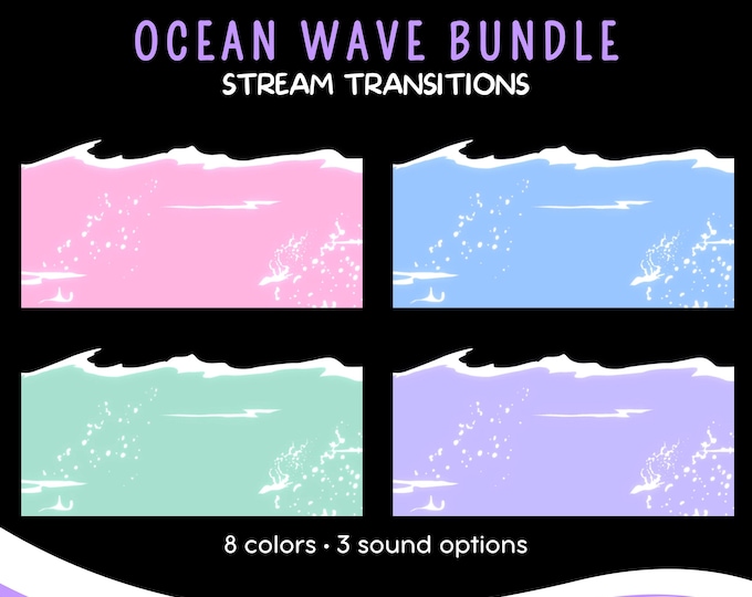 Water Drop and Ripple Track Matte Stinger Transition Ethereal OBS Scene ...