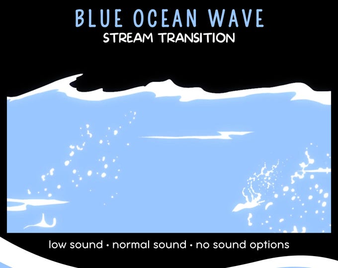 Water Bubble Stinger Transition, Blue OBS Stinger, Cute Stream ...