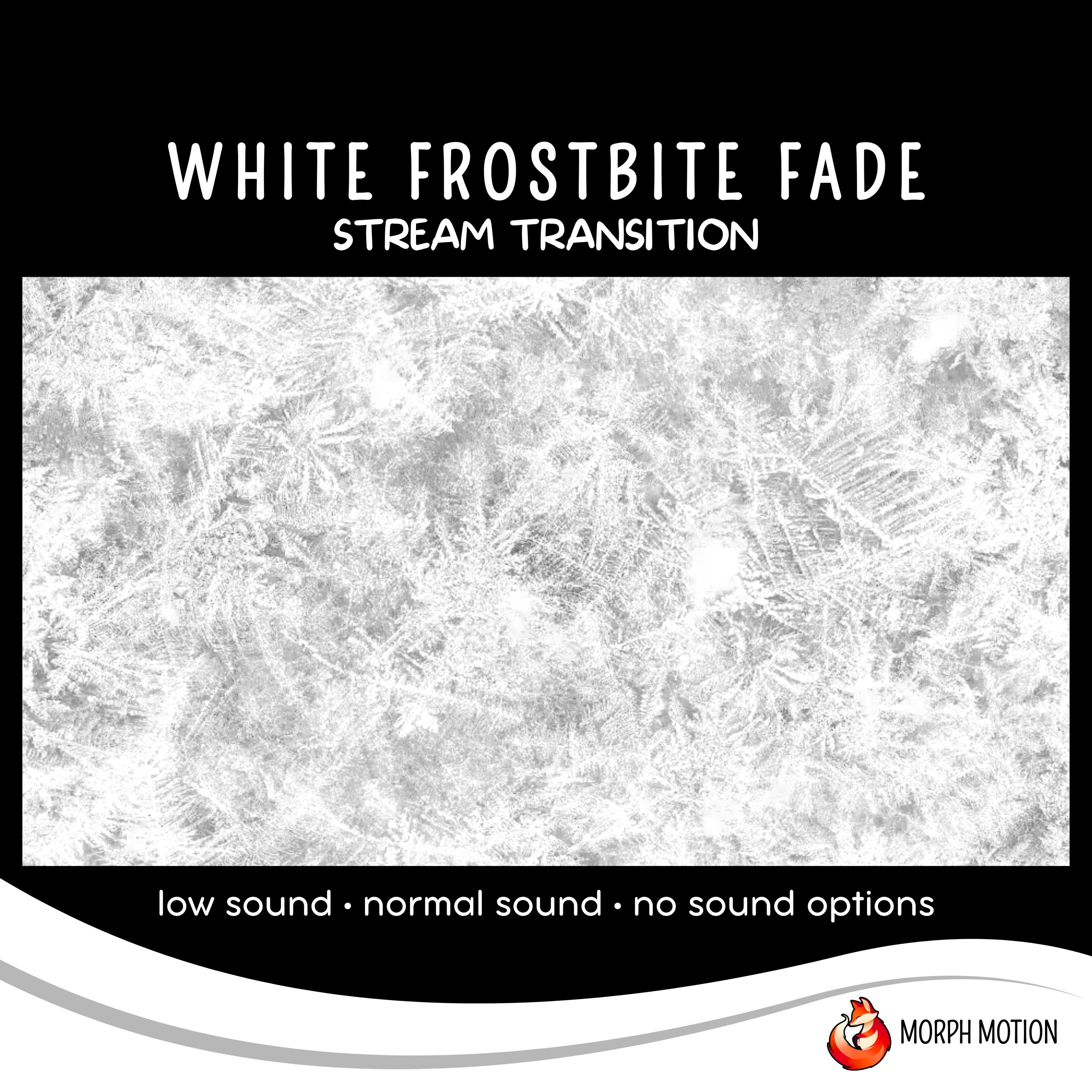 White Frostbite Fade Animated Transition With Audio, Twitch Stream ...
