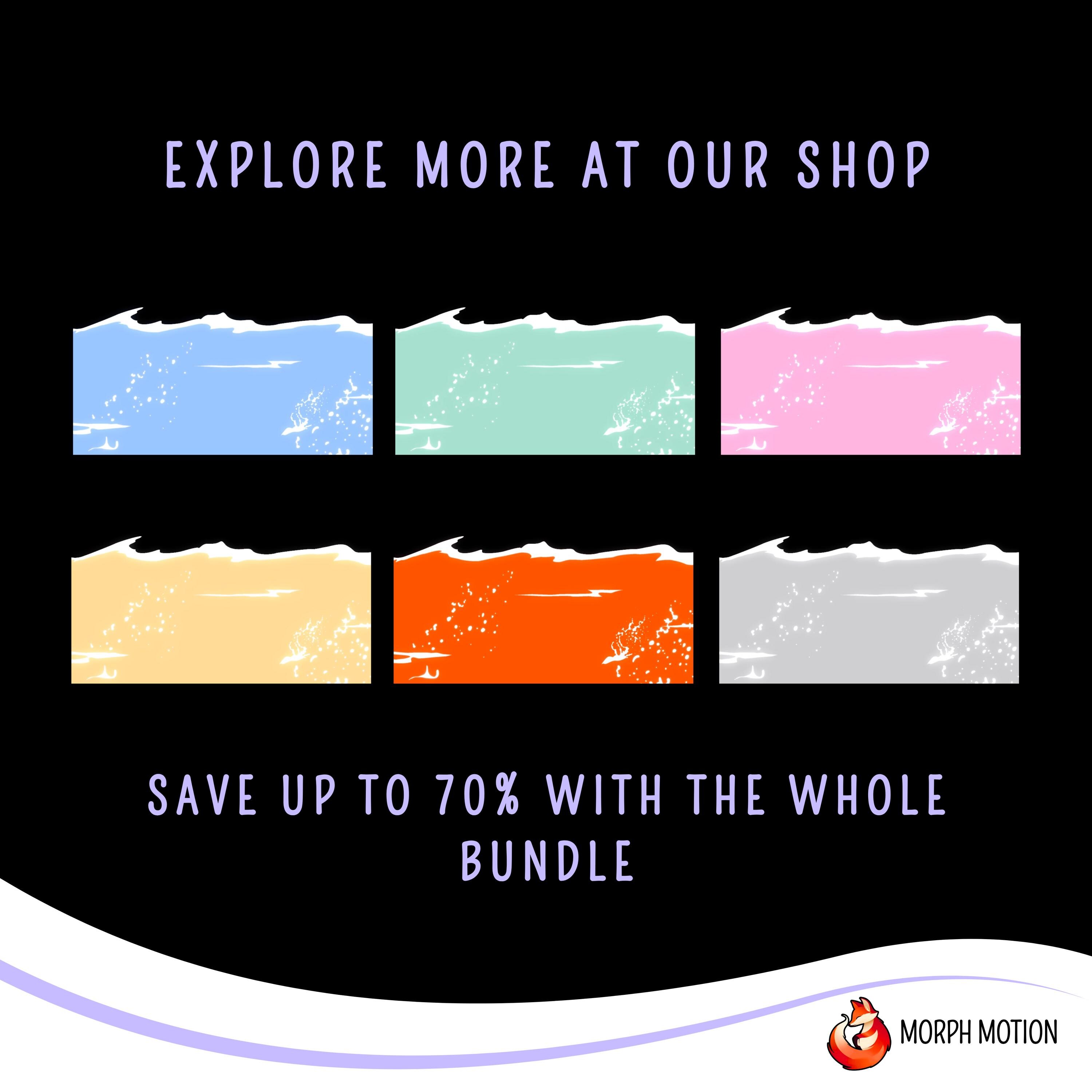 Purple Ocean Wave Transition, Twitch Stinger Sea Waves, Animated Pastel ...