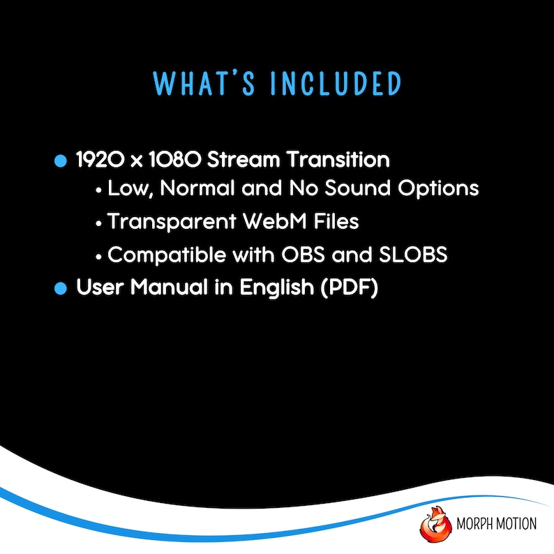 Blue Vortex Animated Transition With Audio, Twitch Stream Stinger ...