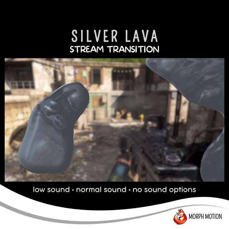 Silver Lava Stream Transition, Animated Stinger - Etsy