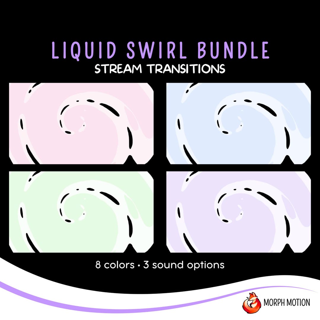 Liquid Swirl Stinger Transitions, Fluid Stream Transition With Audio ...