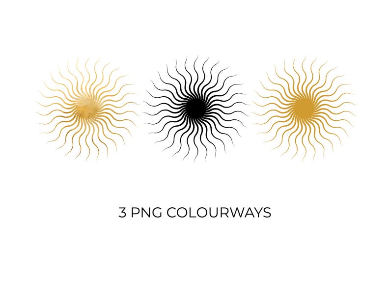 Celestial Stars, Moon and Sun Png & Svg Clipart | Gold Stars, Sunburst ...