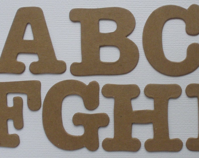 4 Elegant Chipboard or Cardstock Letters Uppercase | Etsy
