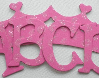 Pink glitter letters | Etsy