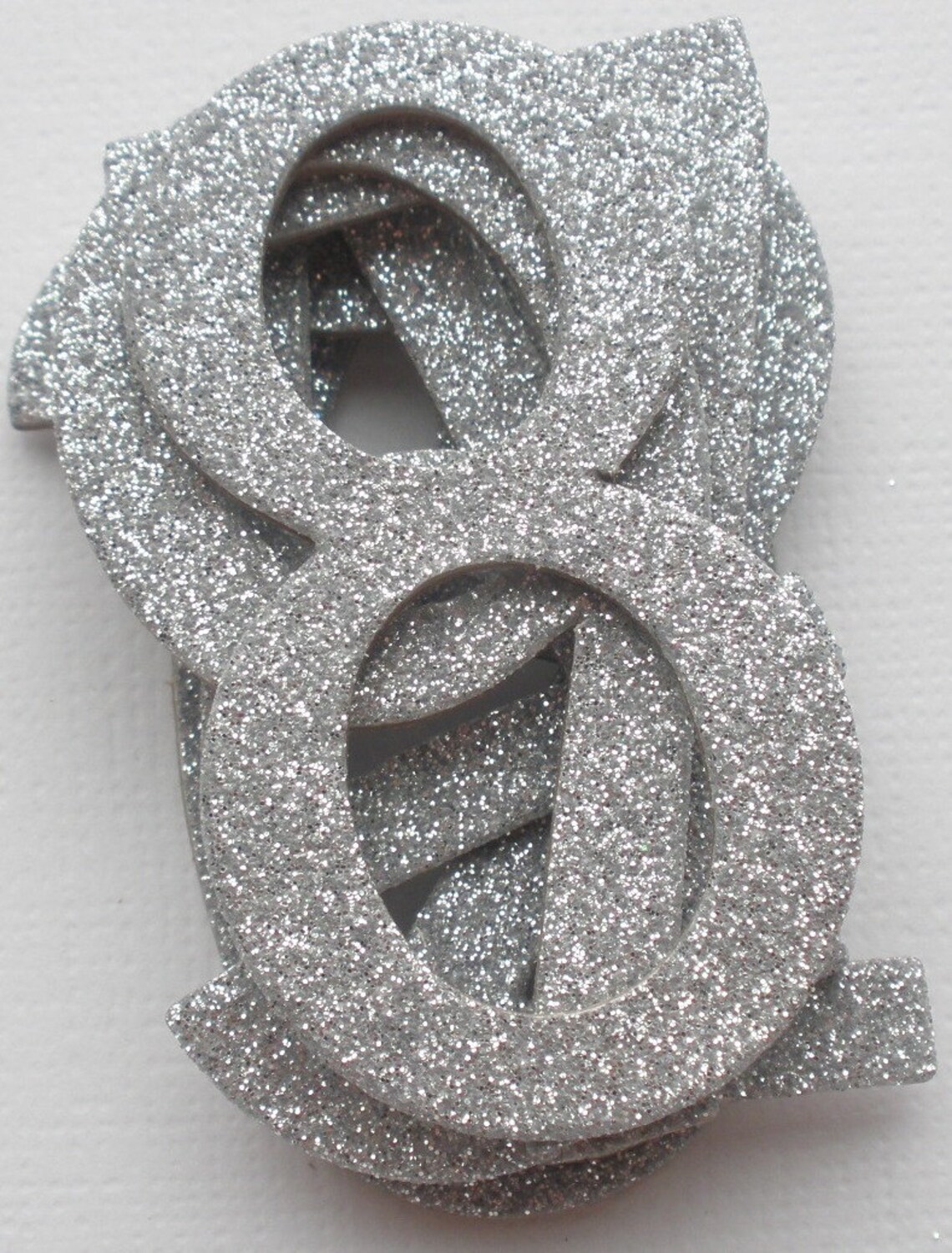 Table Numbers - 1-12 Glitter Chipboard - 2 1/4" Inch Simple Font ...