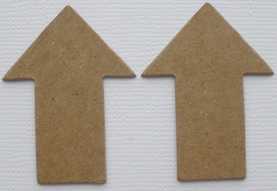CHUNKY ARROWS Chipboard Die Cuts Accent Symbols Bare Kraft - Etsy