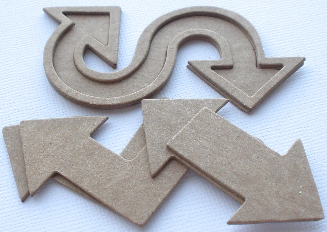 CHUNKY ARROWS Chipboard Die Cuts Accent Symbols Bare Kraft - Etsy