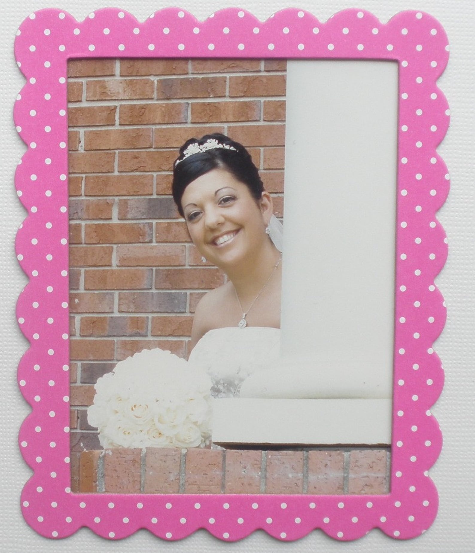 4 Scallop Picture Frames DOODLEBUG Brites Polka Dot - Etsy