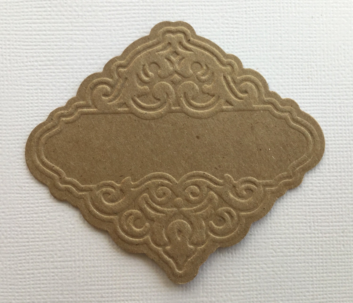 Embossed Labels Tags & Mats Chipboard Die Cuts Bare - Etsy