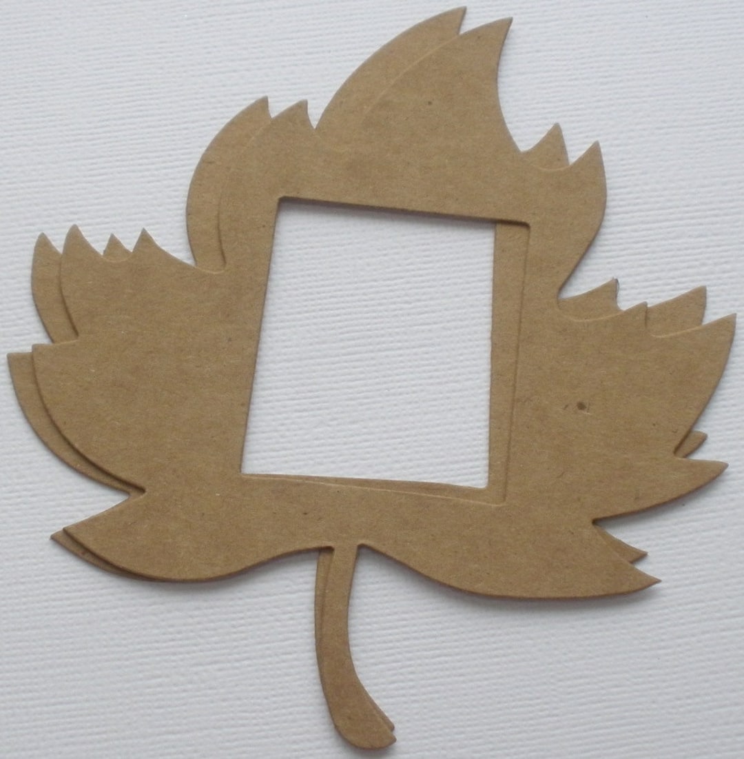 LEAF - Chipboard Die Cuts - Bare Frame Alterables - Etsy