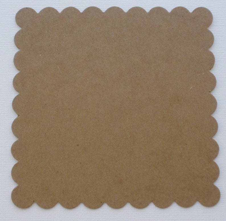 Geometric Square Scallop Chipboard Die Cuts Layering - Etsy