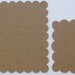 NESTING SCALLOP SQUARES Chipboard Die Cuts - 2 Graduated Sizes - 4 1/2" . . . 3 1/4" Inches - Etsy