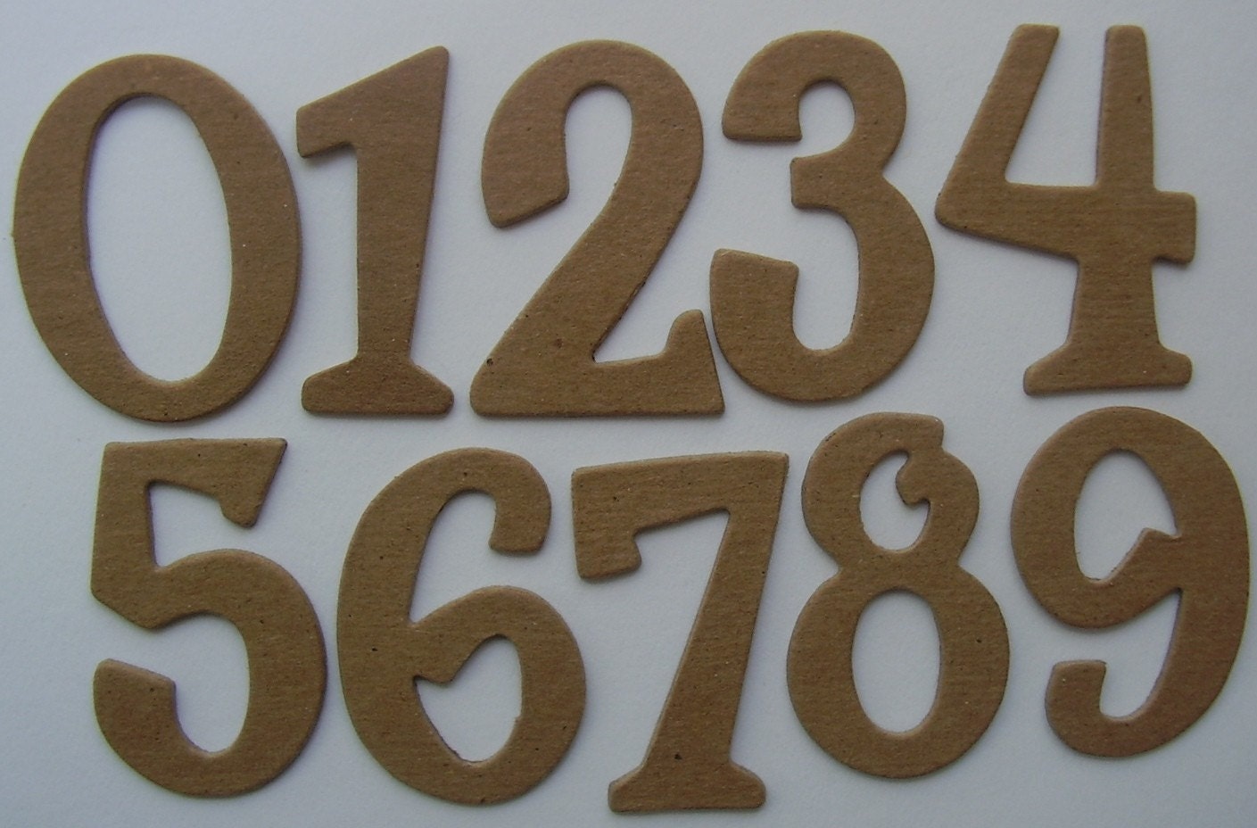 Fun Serif NUMBERS 22 Pieces - Chipboard Raw Bare Die Cuts - 1.5 Inch - Etsy