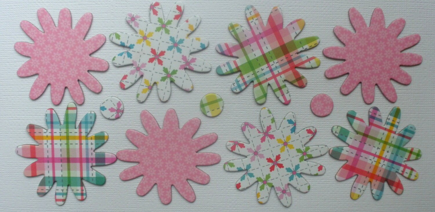 SPRING DELIGHTS Floral Chipboard Die Cuts Doodlebug Flower - Etsy